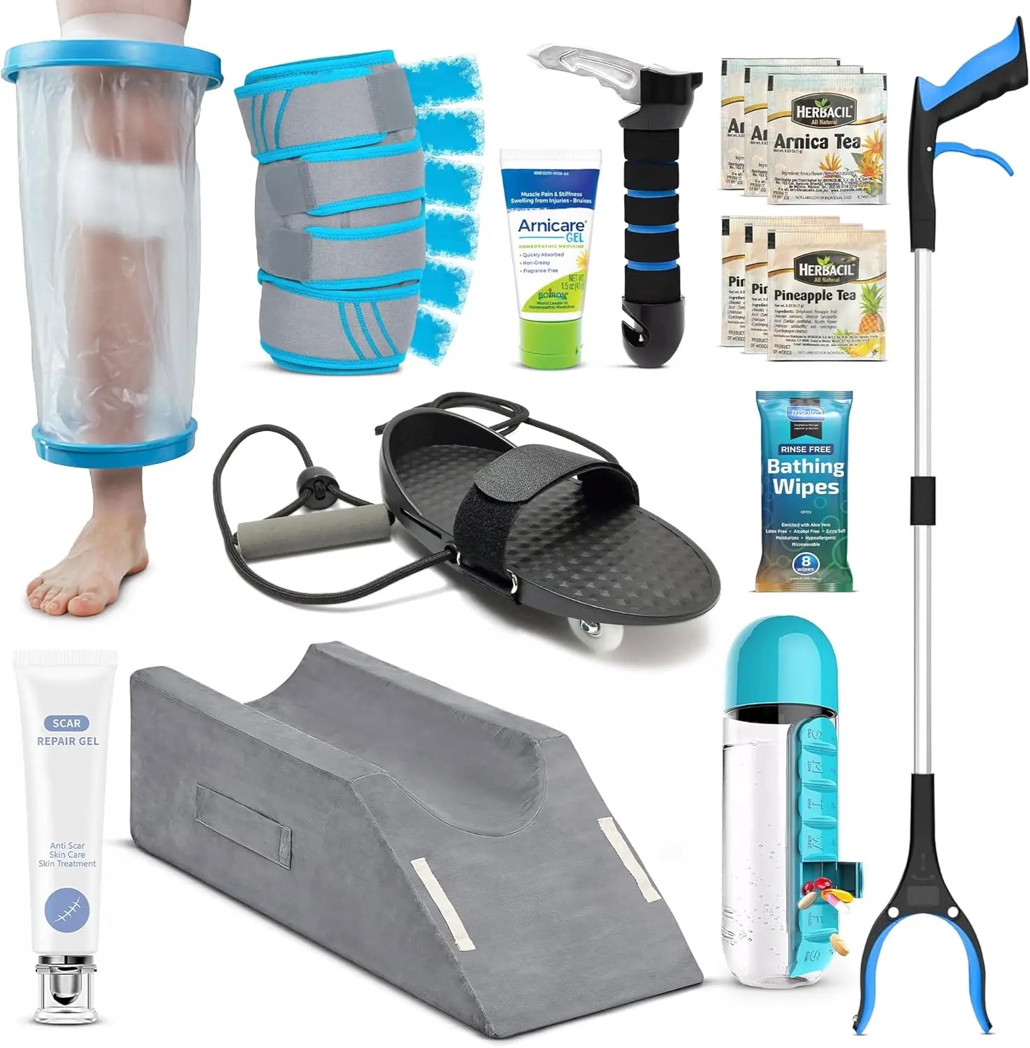 Knee Surgery Kit (22 pc) – Recovery Essentials for Replacement, ACL ...